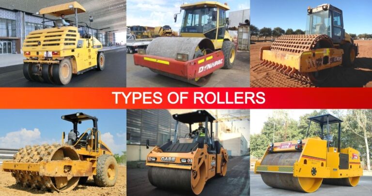 8 Types of Rollers (Road Rollers) - Uses, Advantages & Disadvantages ...